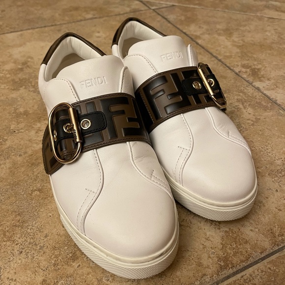 Fendi | Shoes | Fendi Signature Sneakers | Poshmark